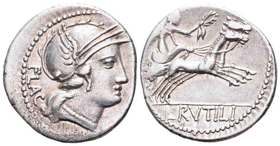 Roma Cumhuriyeti Lucius Rutilius Flaccus Sikkeleri | Agesilaos Antik ...